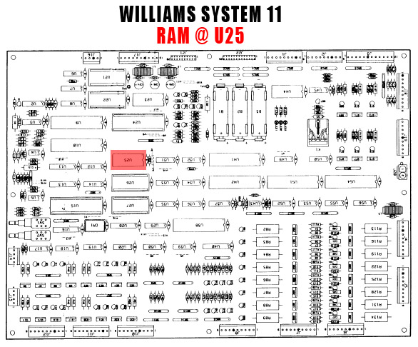 6264 NVRAM Battery Eliminator for Pinball Machines - Pinitech.com